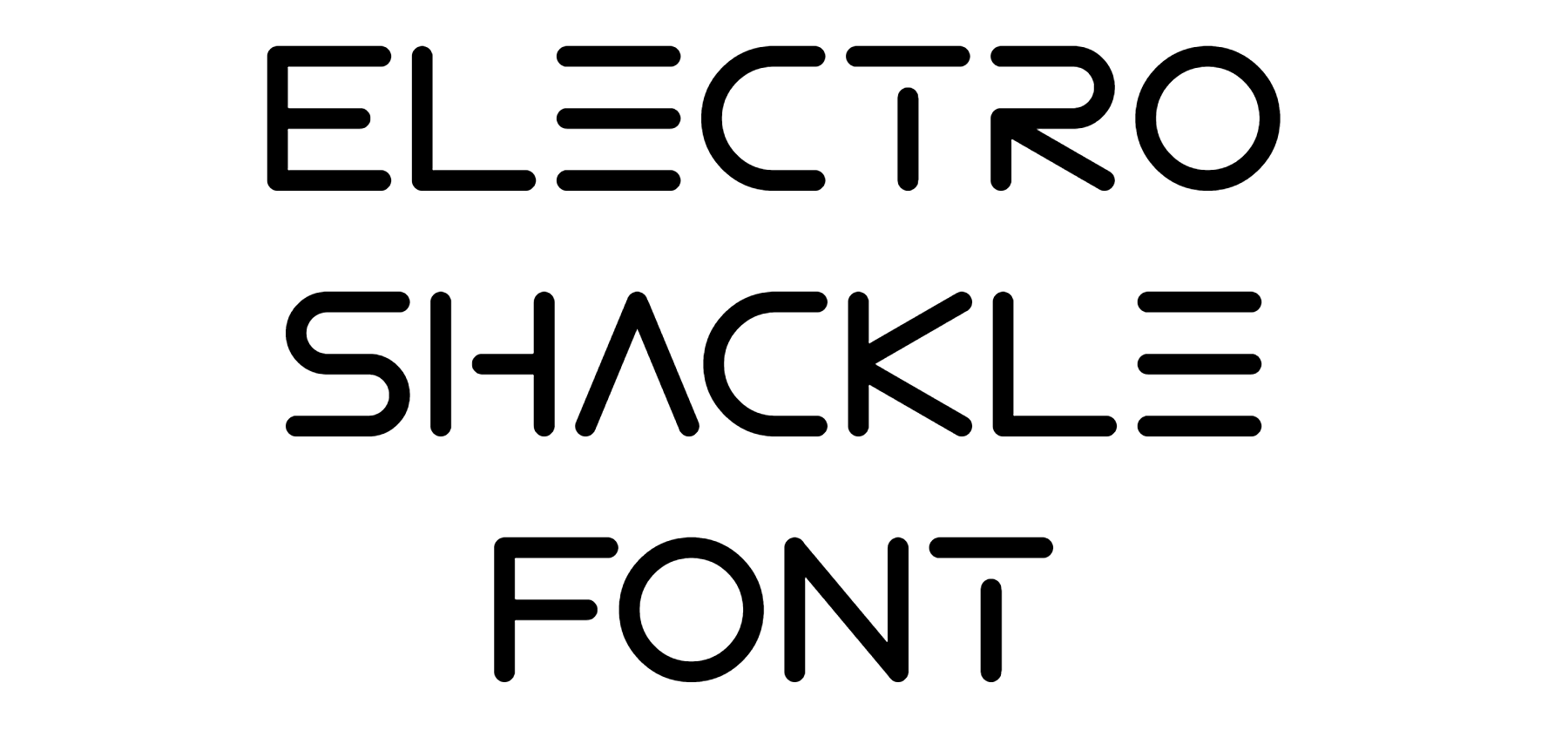 Electro Shackle Font - DafontStyle