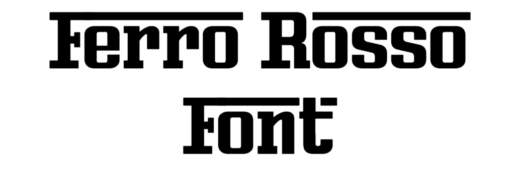 Ferro Rosso Font - DafontStyle