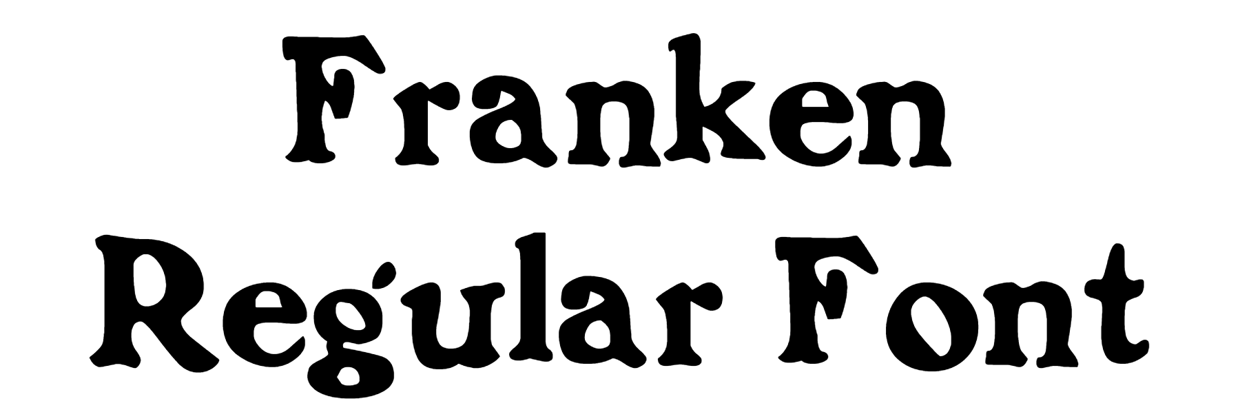 Franken Regular Font - Dafont Style