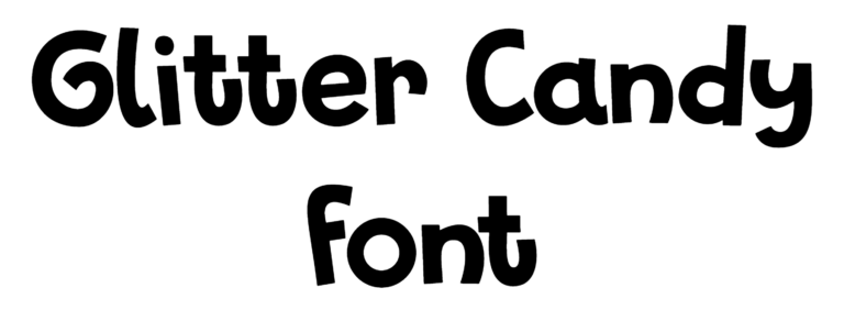 Glitter Candy Font - Dafont Style