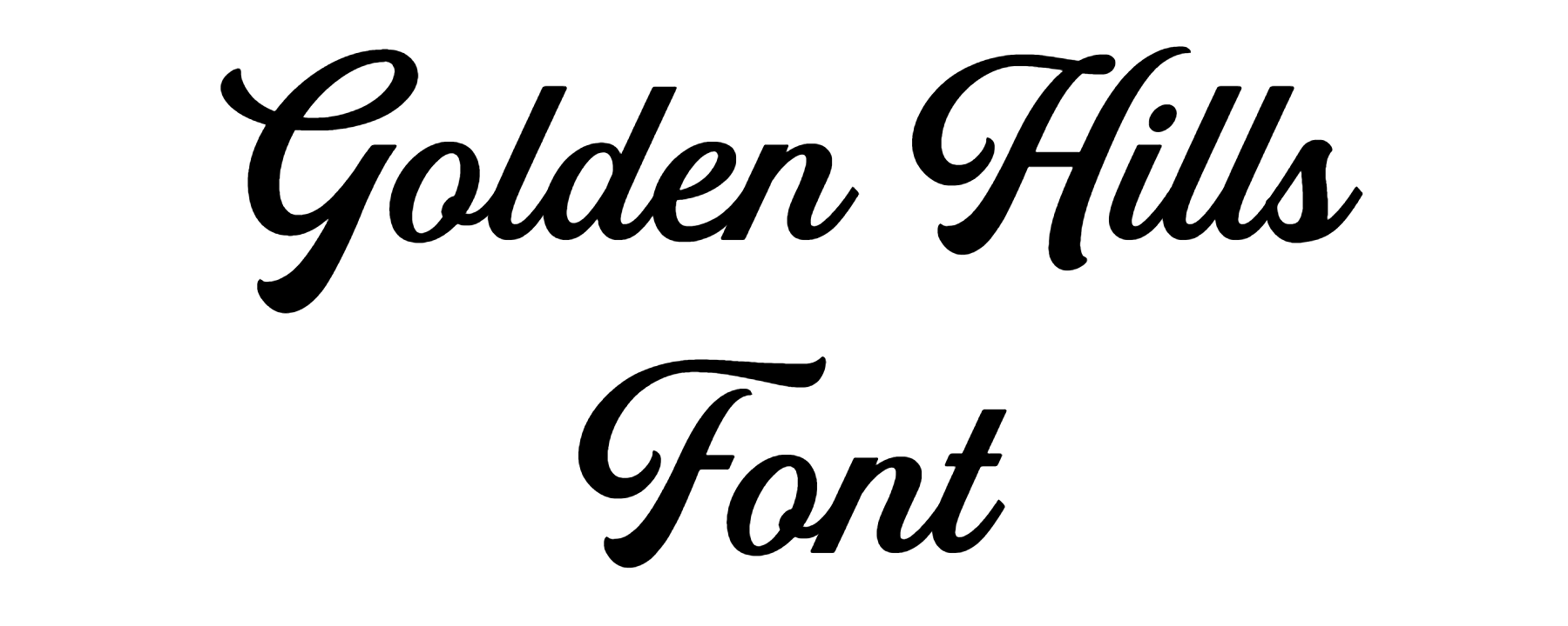 Golden Hills Font - DafontStyle