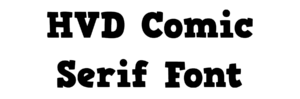 HVD Comic Serif Font - DafontStyle