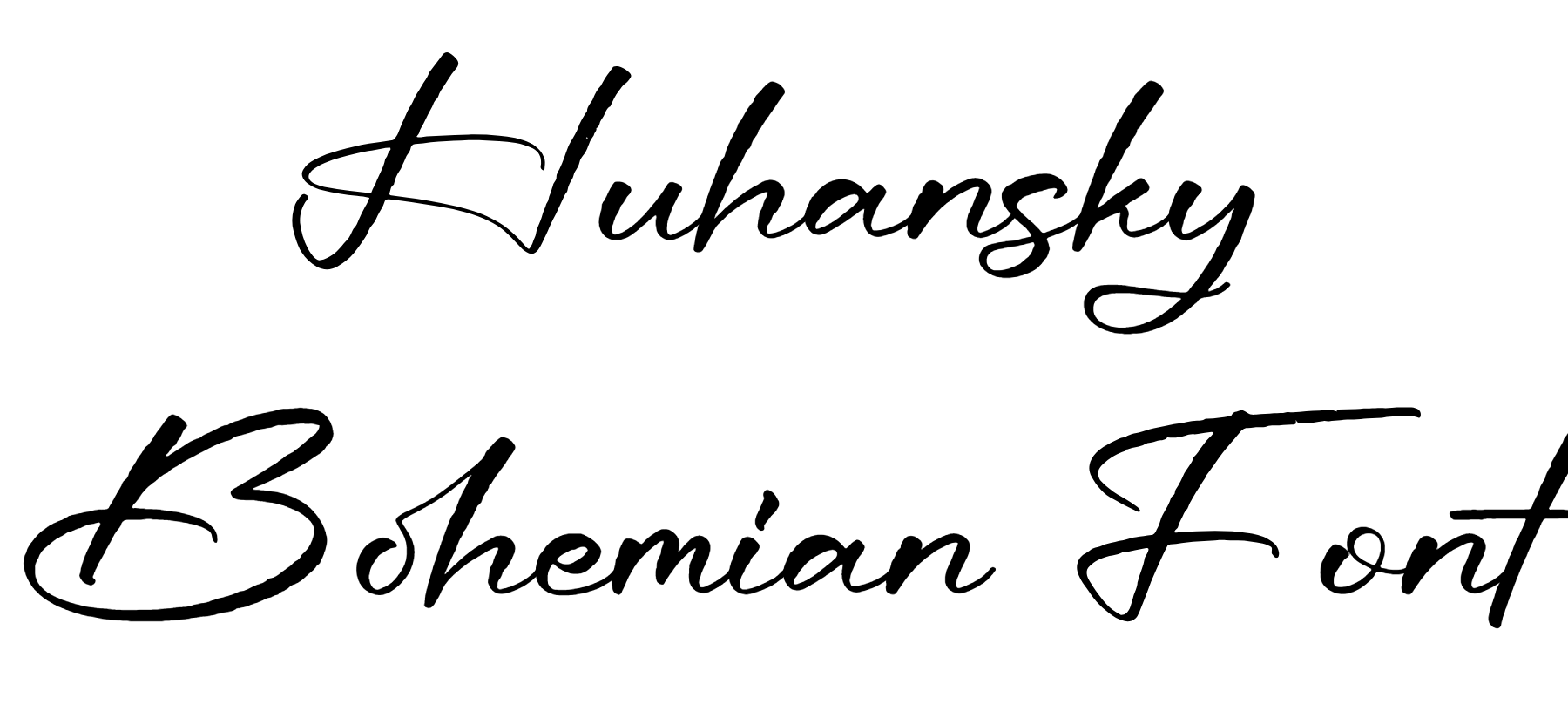 Huhansky Bohemian Font - DafontStyle