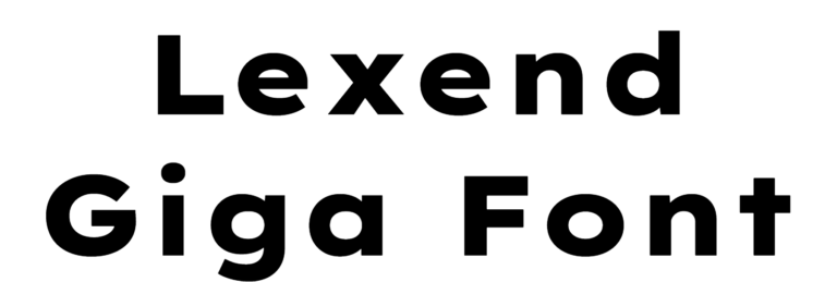 Lexend Giga Font - Dafont Style