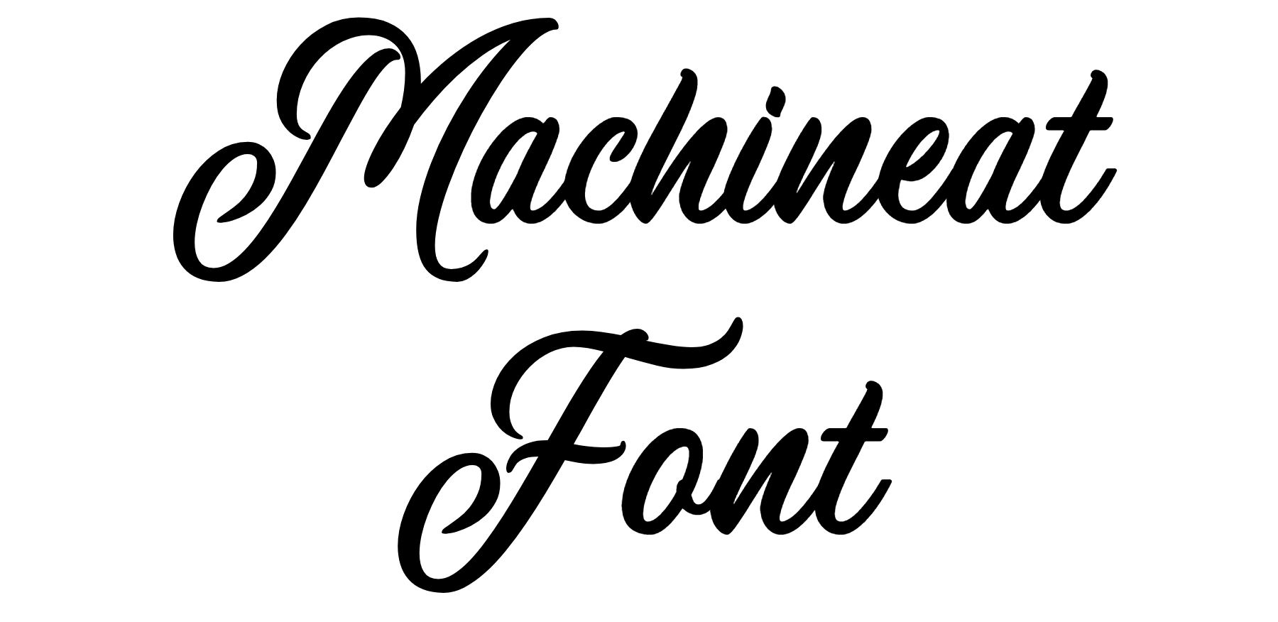Machineat Font - DafontStyle