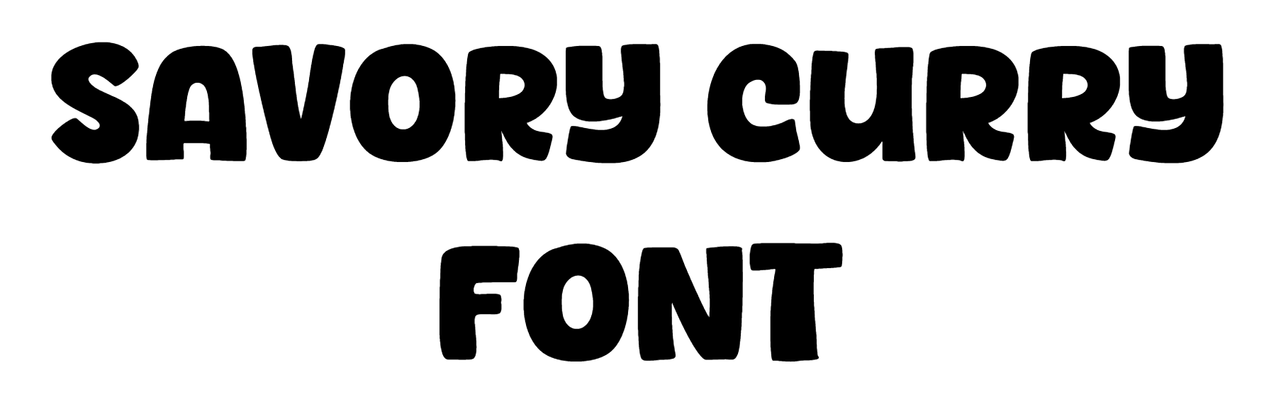 Savory Curry Font - DafontStyle