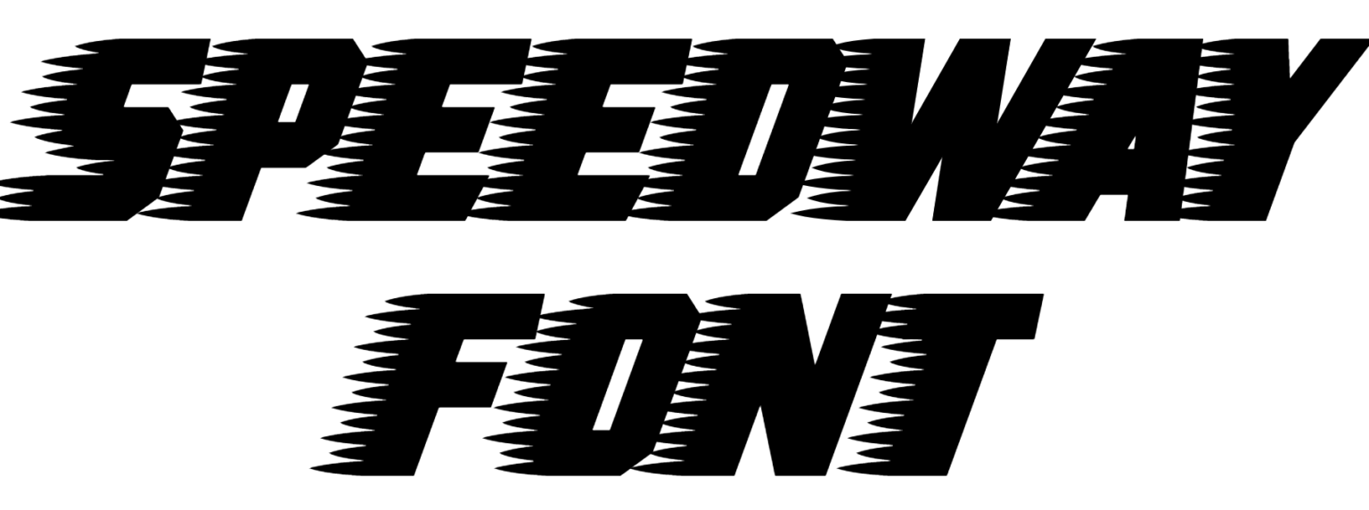 Speedway Font - Dafont Style