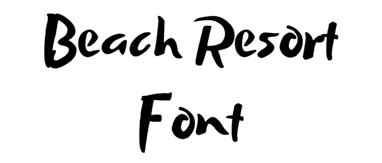 Beach Resort Font - Dafont Style