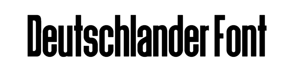 Deutschlander Font - Dafont Style
