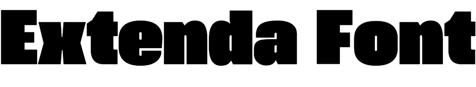 Extenda Font - Dafont Style