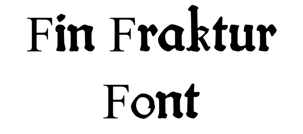 Fin Fraktur Font - DafontStyle