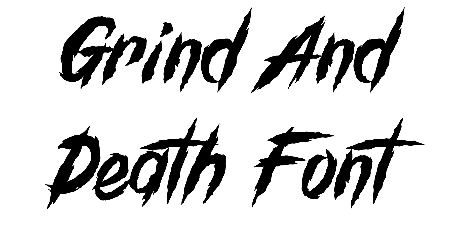 Grind And Death Font - DafontStyle