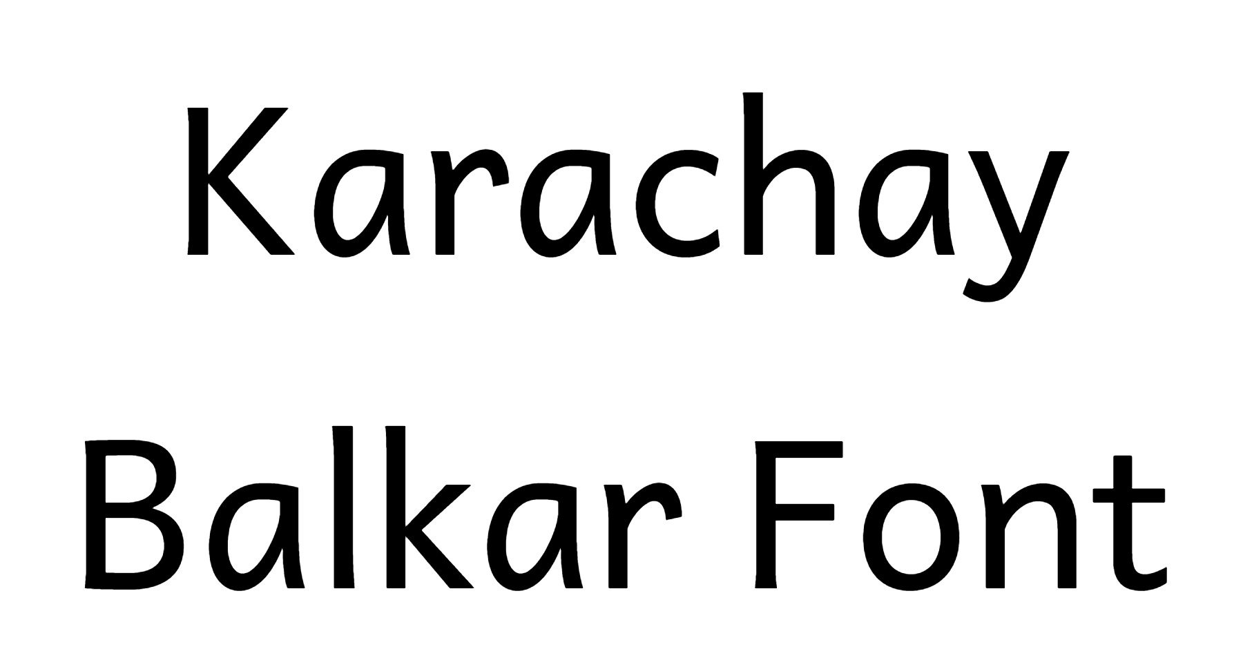 Karachay Balkar Font - Dafont Style