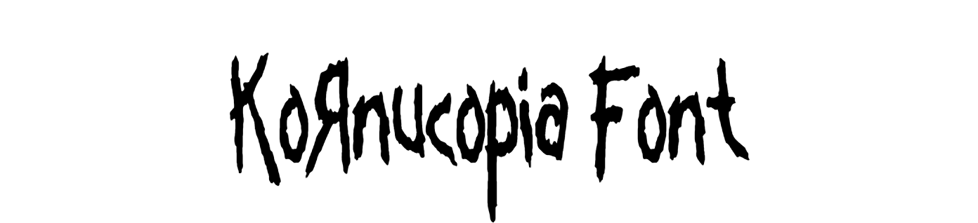 Kornucopia Font - Dafont Style