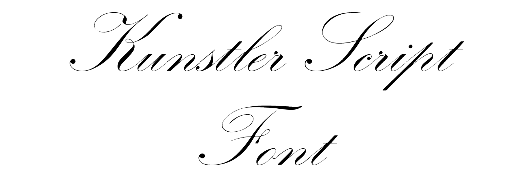 Kunstler Script Font - Dafonts Style