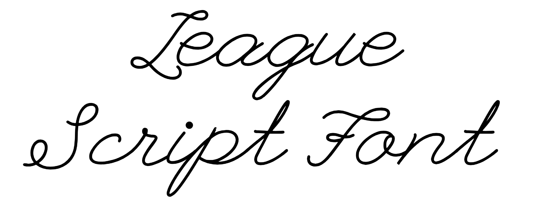 League Script Font - Dafont Style