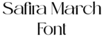 Safira March Font - Dafont Style