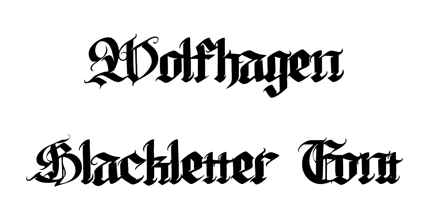 Wolfhagen Blackletter Font - Dafont Style