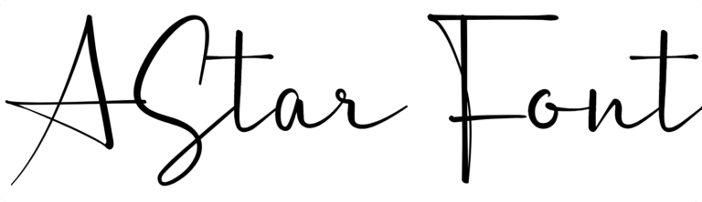 A Star Font - Dafont Style