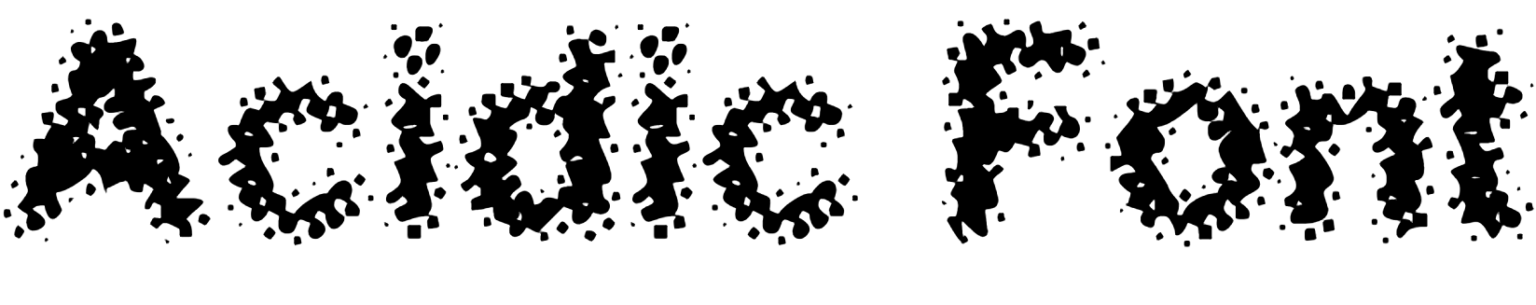 Acidic Font - Dafont Style