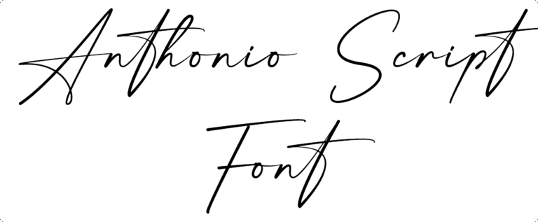 Anthonio Script Font - Dafont Free Font