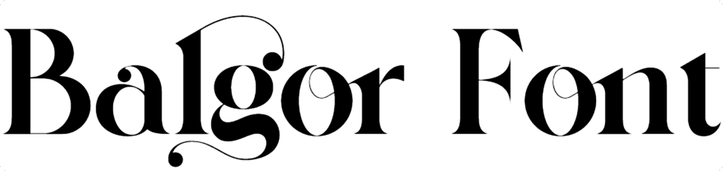 Balgor Font - DafontStyle
