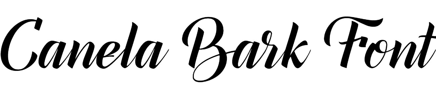 Canela Bark Font - Dafont Style