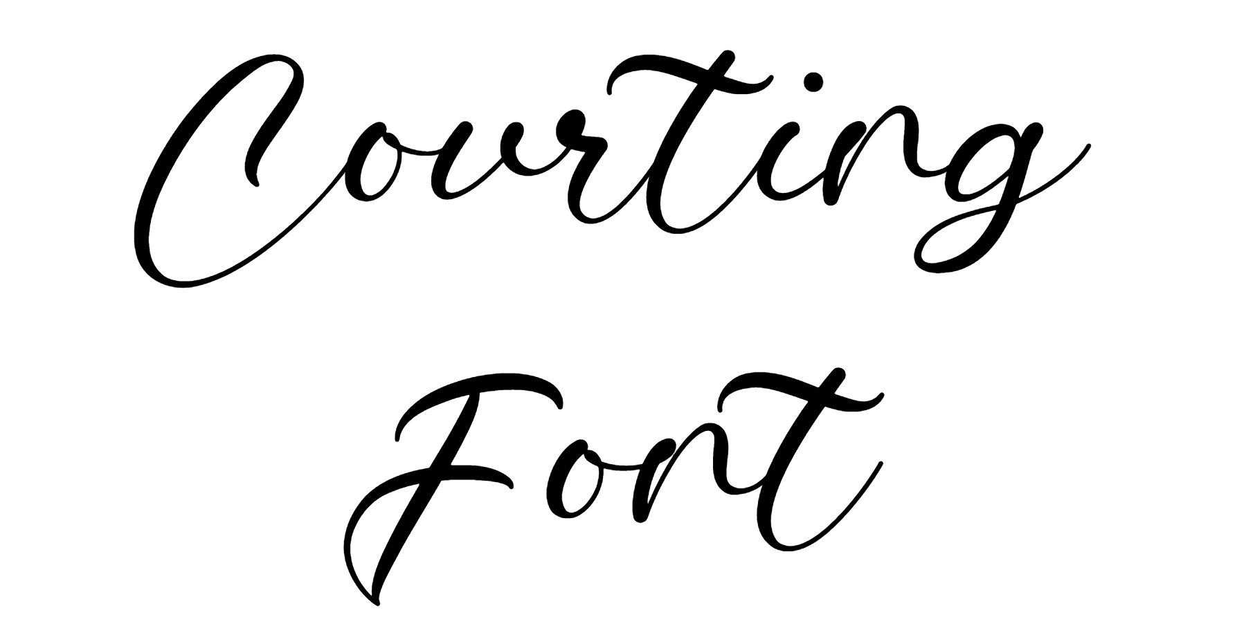 Courting Font - Dafont Style