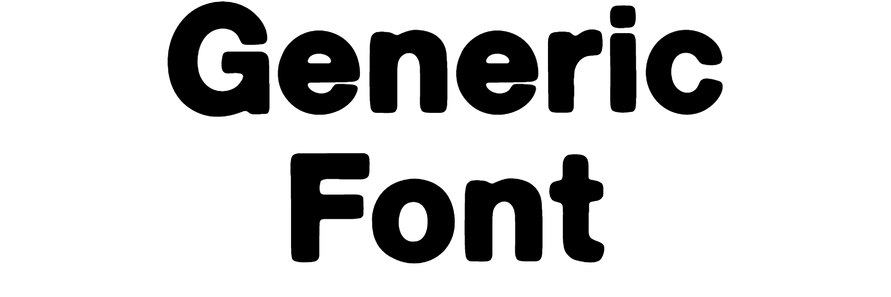 Generic Font - Dafont Style