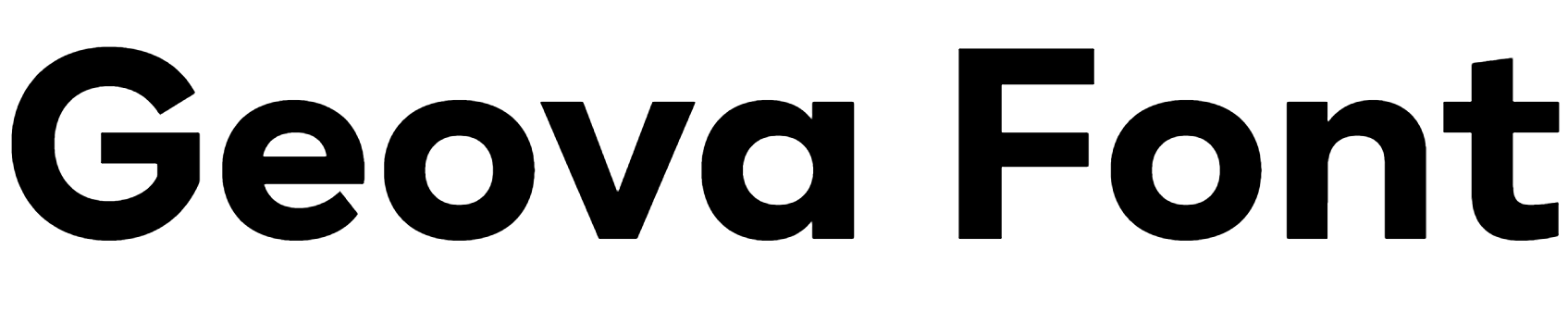Geova Font - DafontStyle