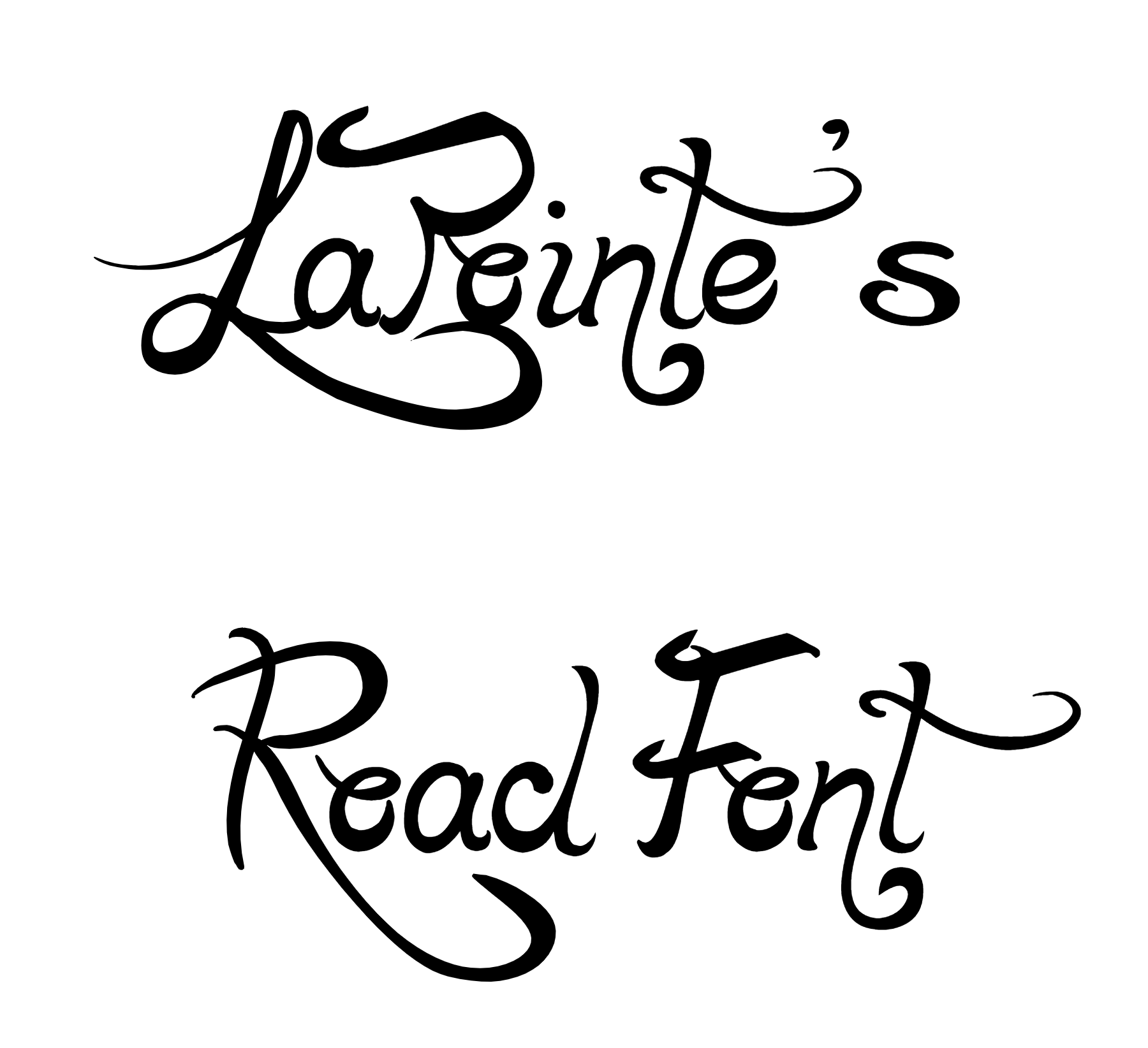 LaPointe's Road Font - DafontStyle