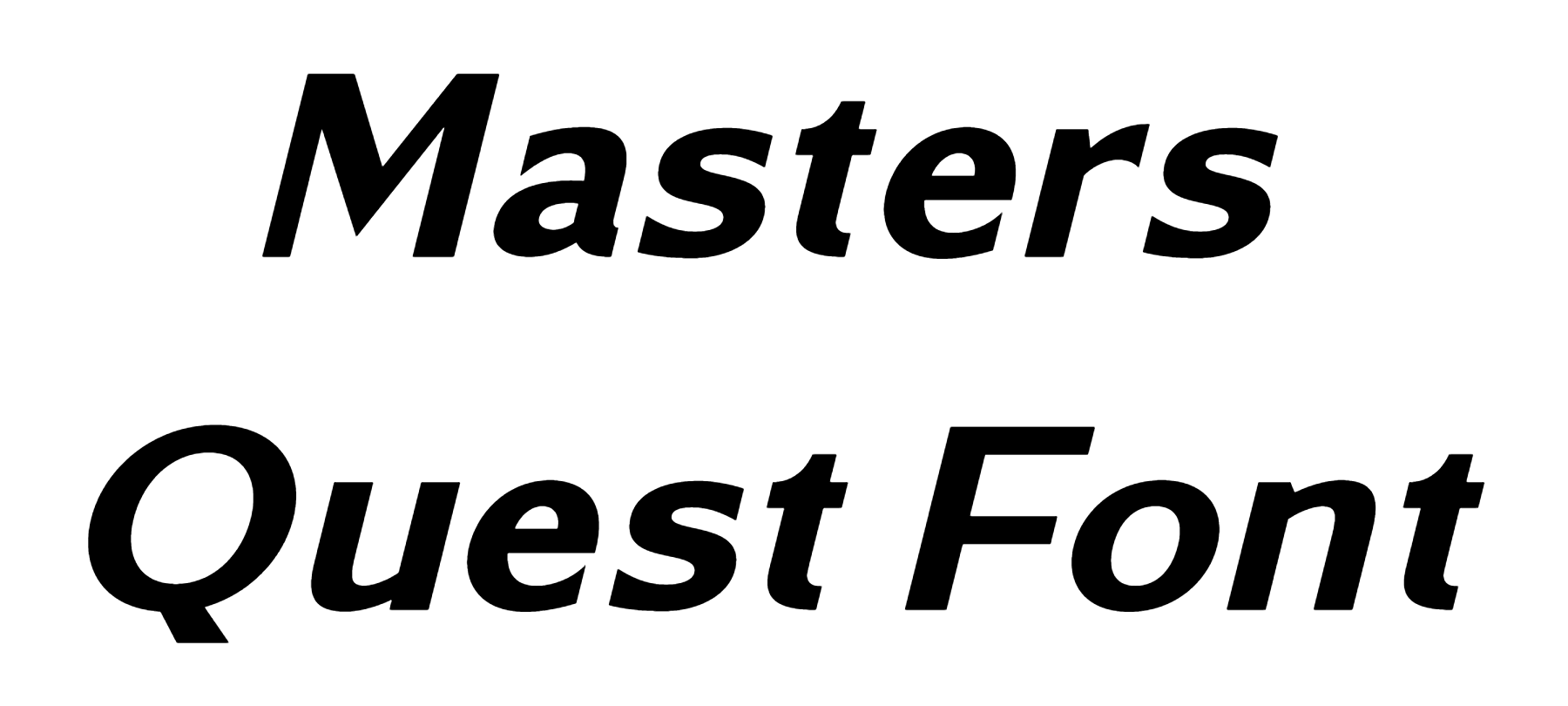 Masters Quest Font - DafontStyle