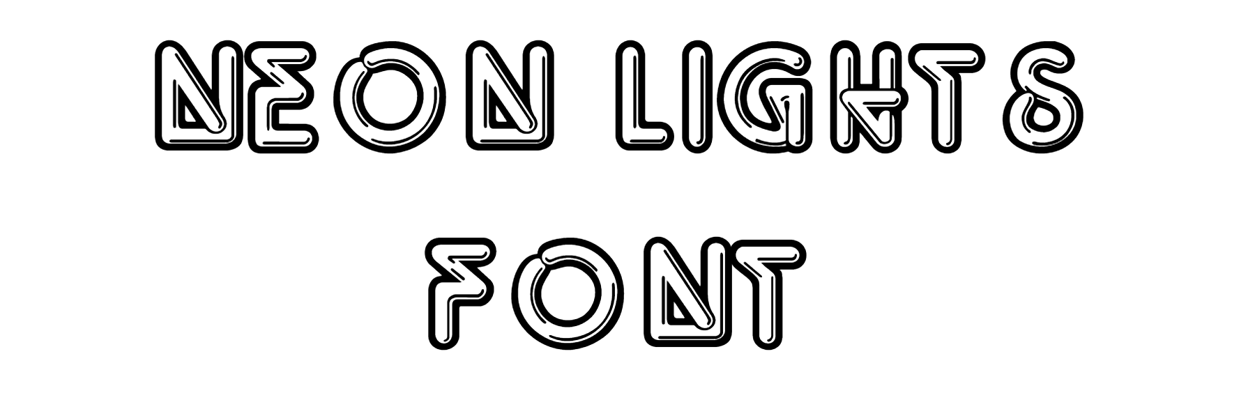Neon Lights Font - Dafont Style