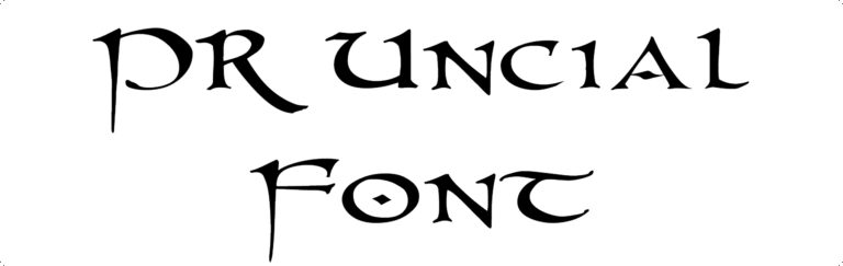 PR Uncial Font - Dafont Style