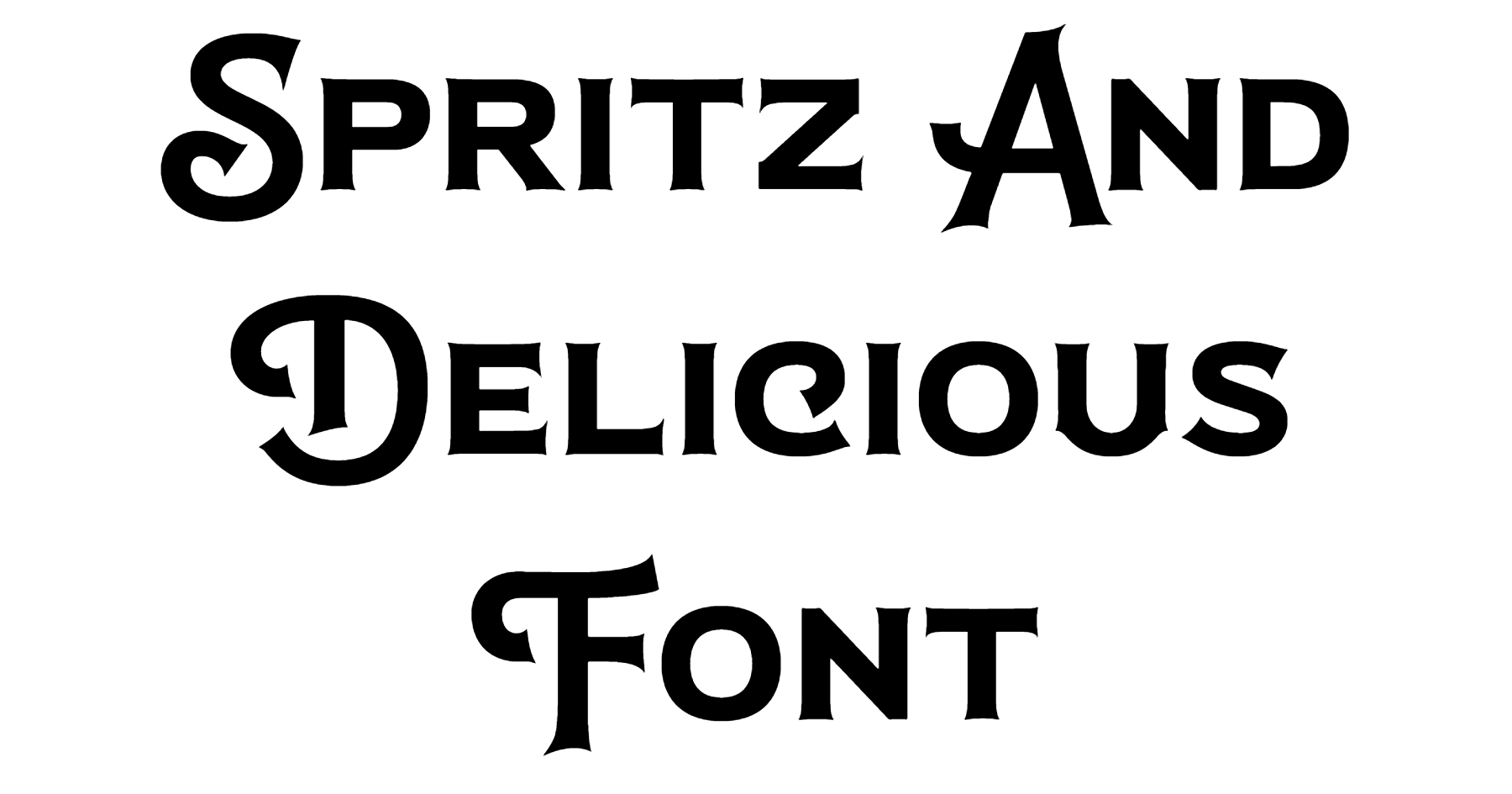 Spritz And Delicious Font - Dafont Style