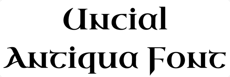 Uncial Antiqua Font - Dafont Style