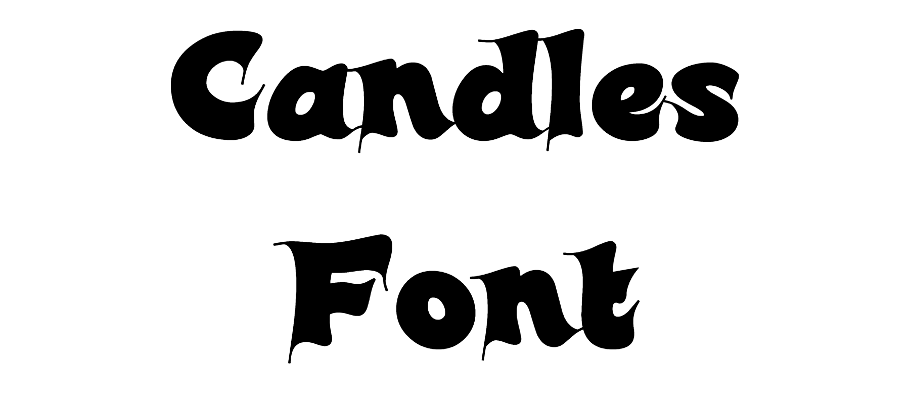 Candles Font - DaFоит 𝓈𝓉𝓎𝓁𝑒