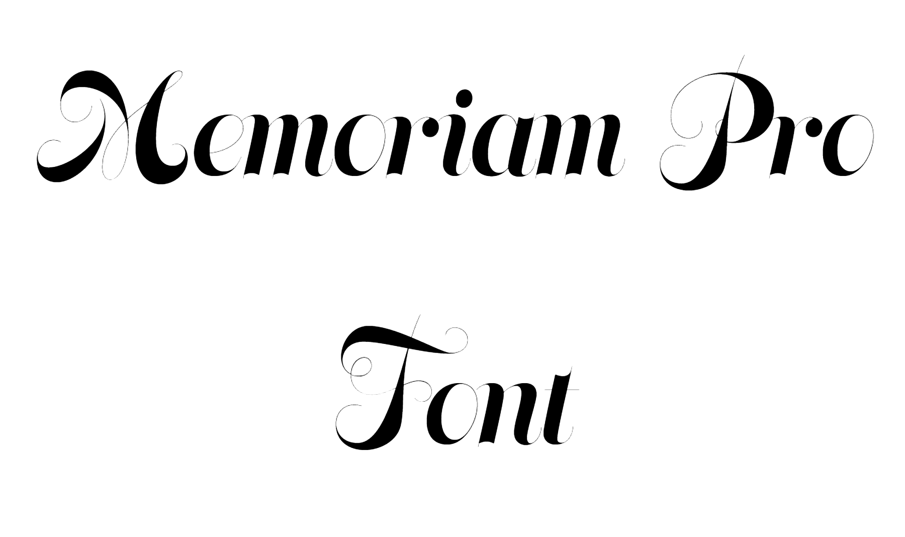 Memoriam Pro Font - DaFоит 𝓈𝓉𝓎𝓁𝑒