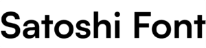 Satoshi Font - DaFоит 𝓈𝓉𝓎𝓁𝑒