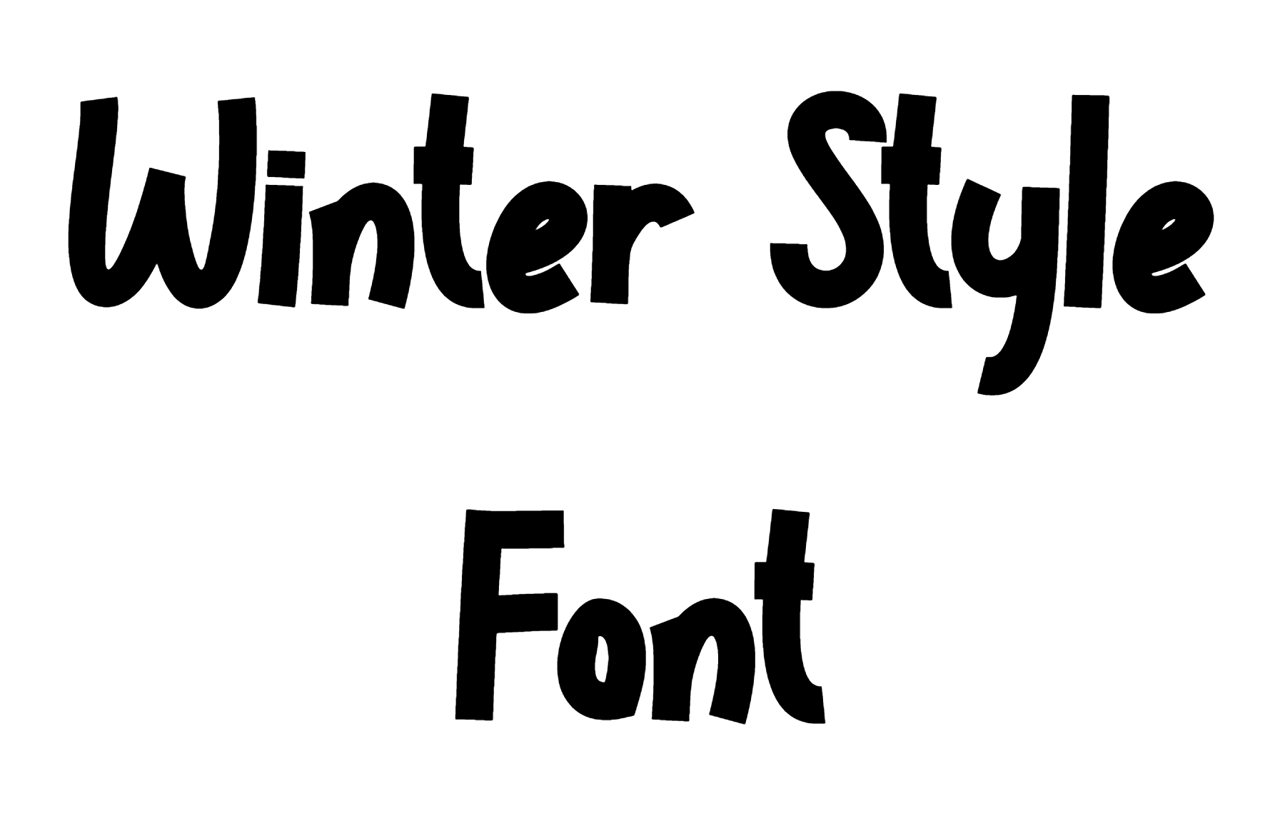 Winter Style Font - Dafont Free Font