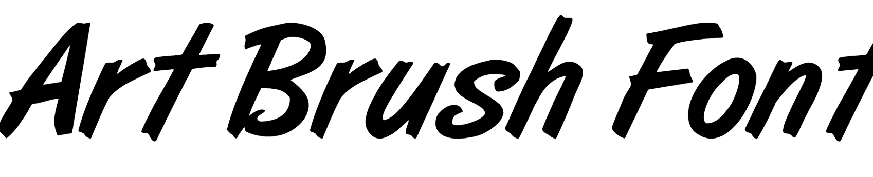 Art Brush Font - Dafont Free Font