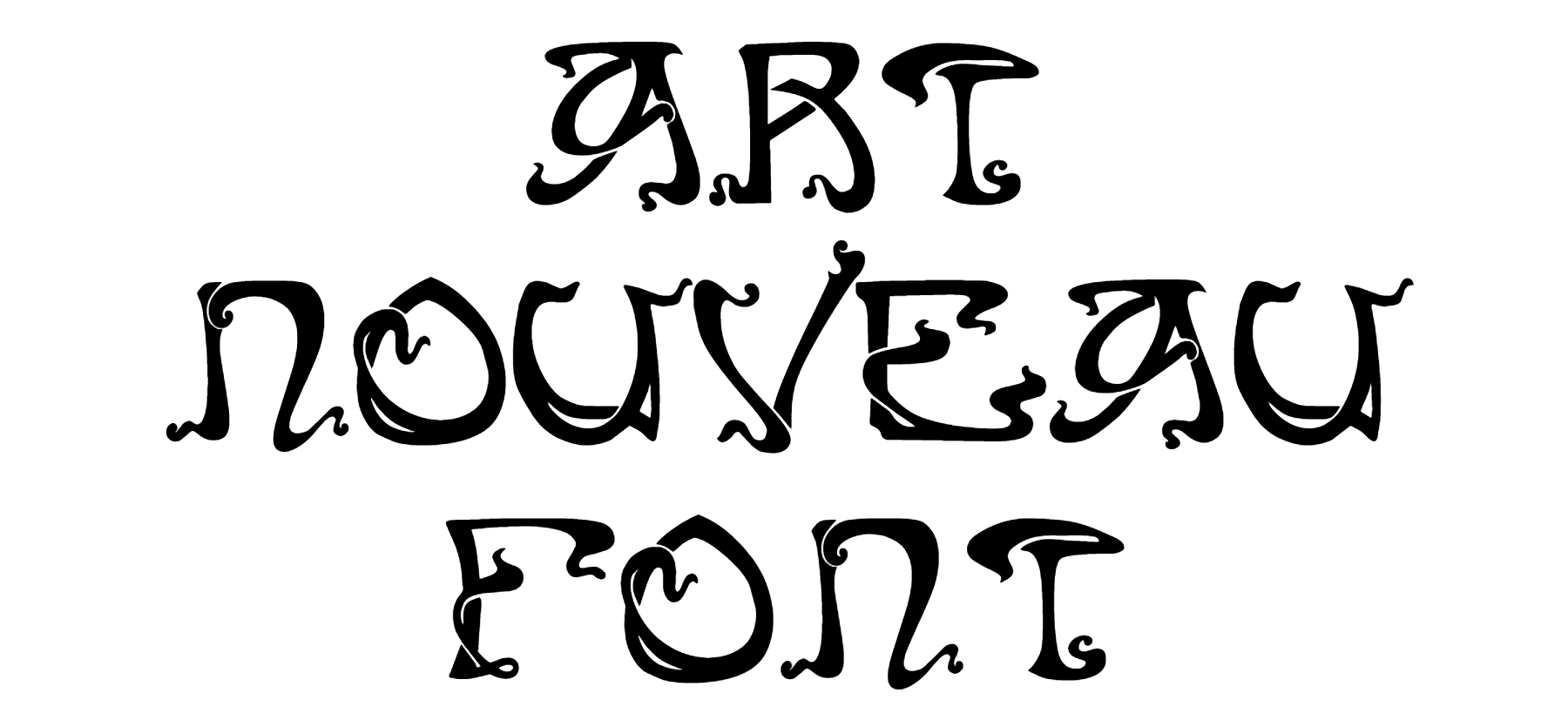 Art Nouveau Font - Dafont Free Font
