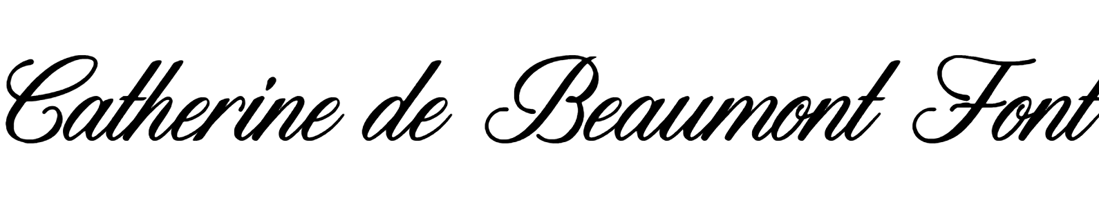 Catherine de Beaumont Font - Dafont Free Font