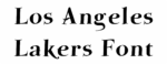 Los Angeles Lakers Font - DaFоит 𝓈𝓉𝓎𝓁𝑒
