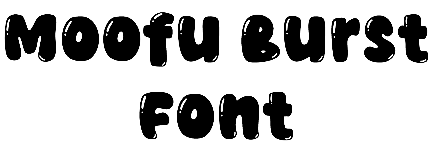 Moofu Burst Font - Dafont Free Font