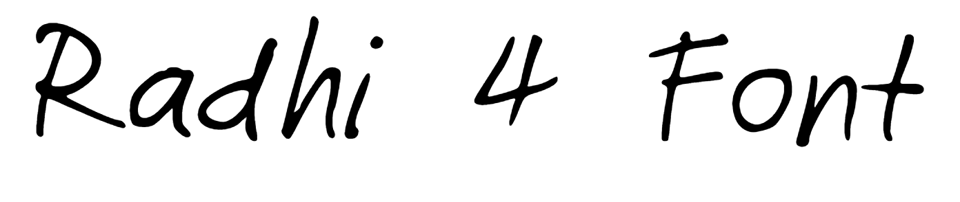 Radhi 4 Font - Dafont Free Font