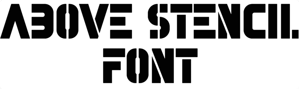 Above Stencil Font - Dafont Style