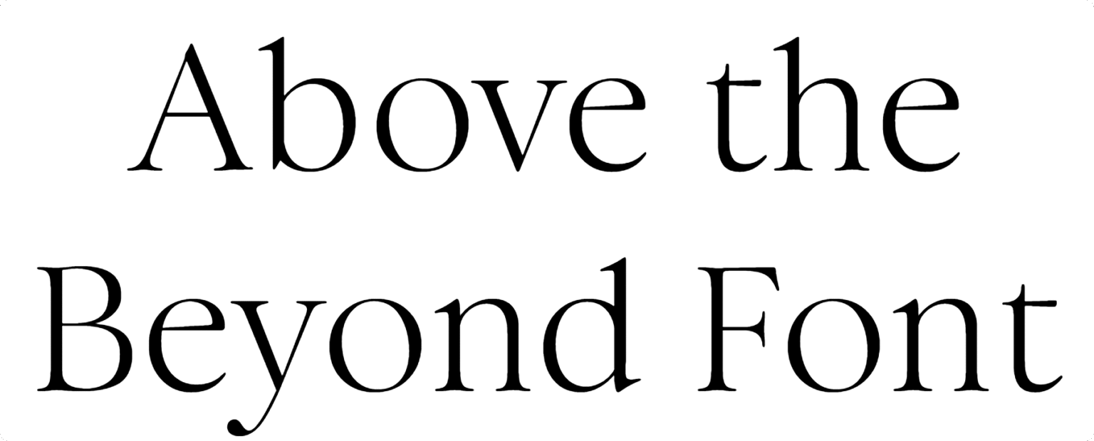 Above the Beyond Font - DafontStyle