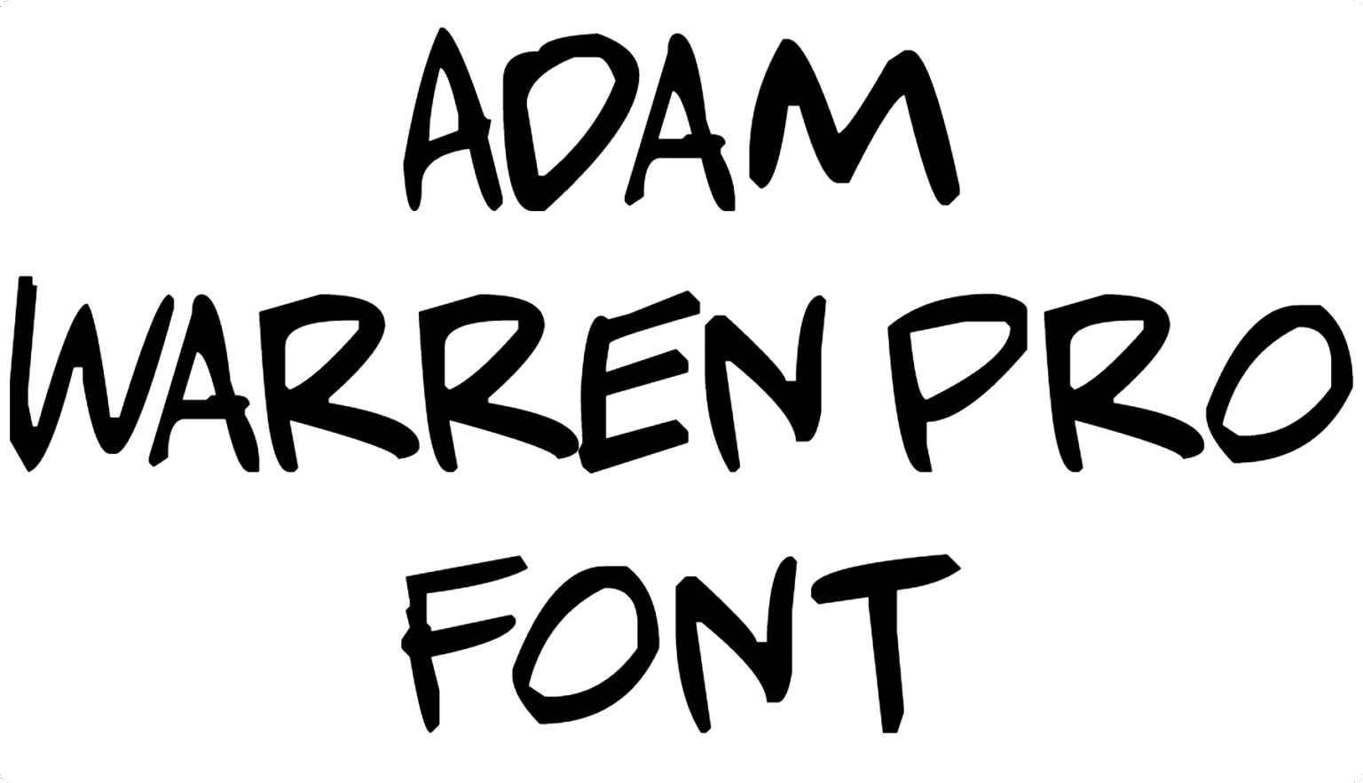 Adam Warren Pro Font - DafontStyle