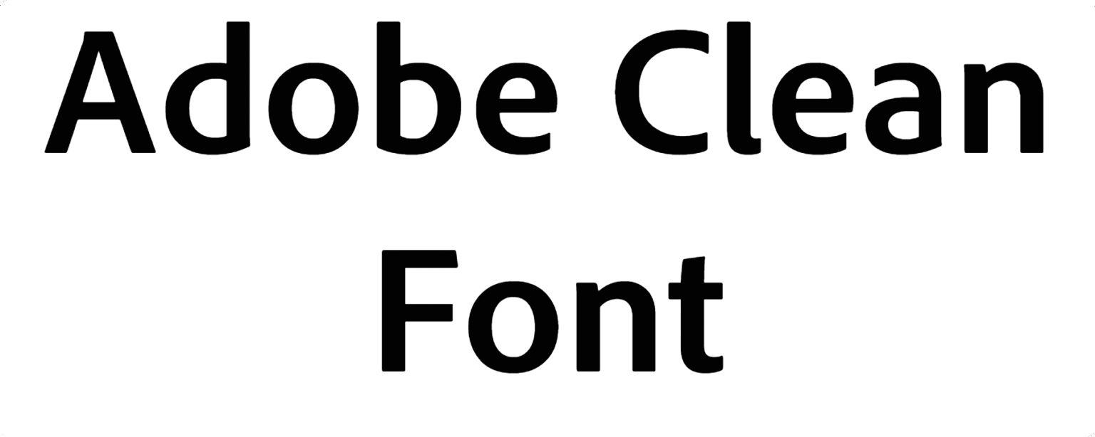 Adobe Clean Font - Dafont Style